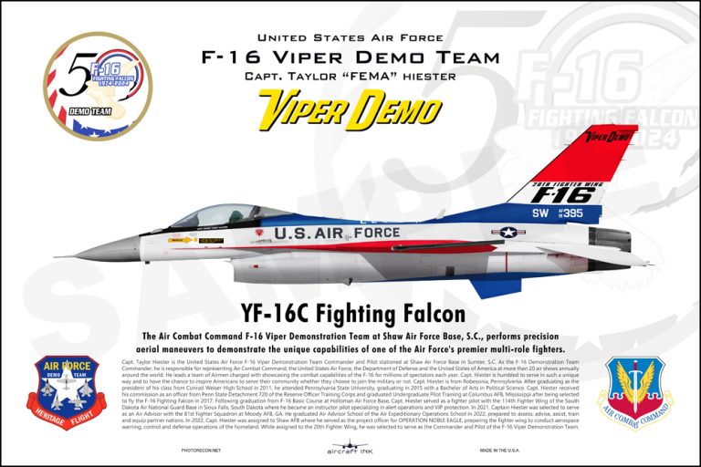 The F-16 Viper Demonstration Team Unveils New Retro 50th Anniversary ...